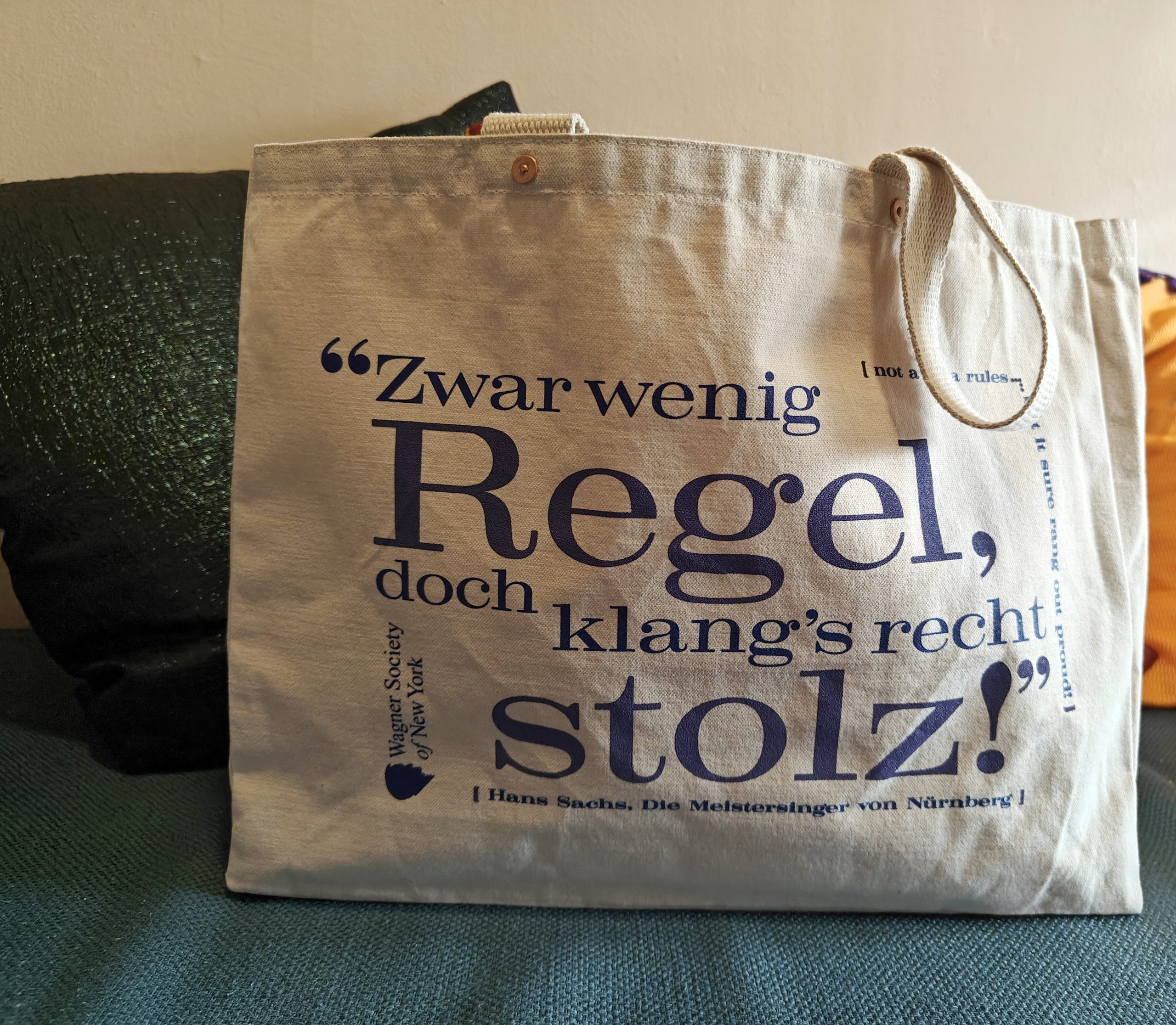 Meistersinger Tote Bag - Wagner Society of New York